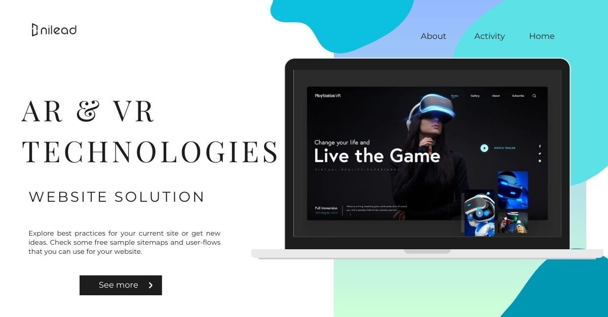 AR & VR website design best practices & solution | Nilead