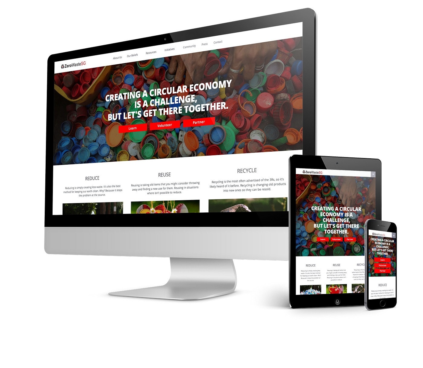 Circular Economy & Zero Waste website design best practices & solution ...
