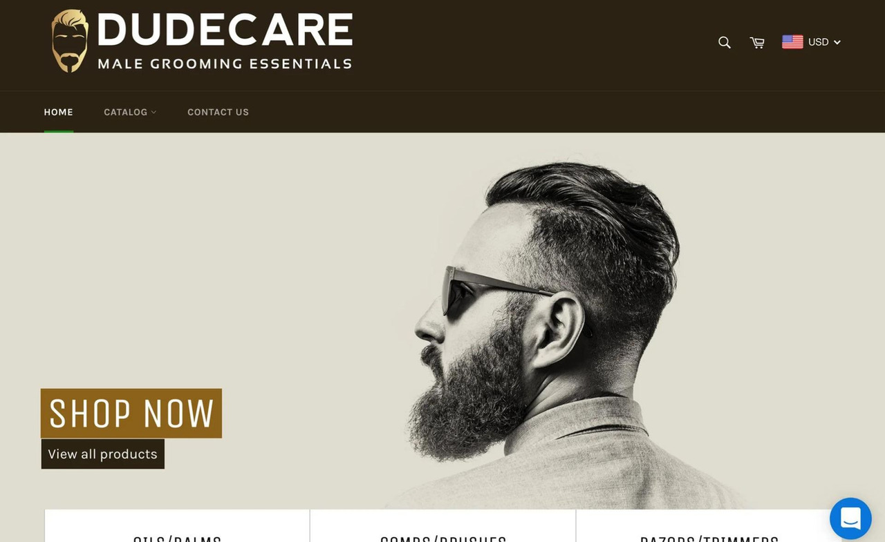 Men's grooming product website design best practices & solution | Nilead
