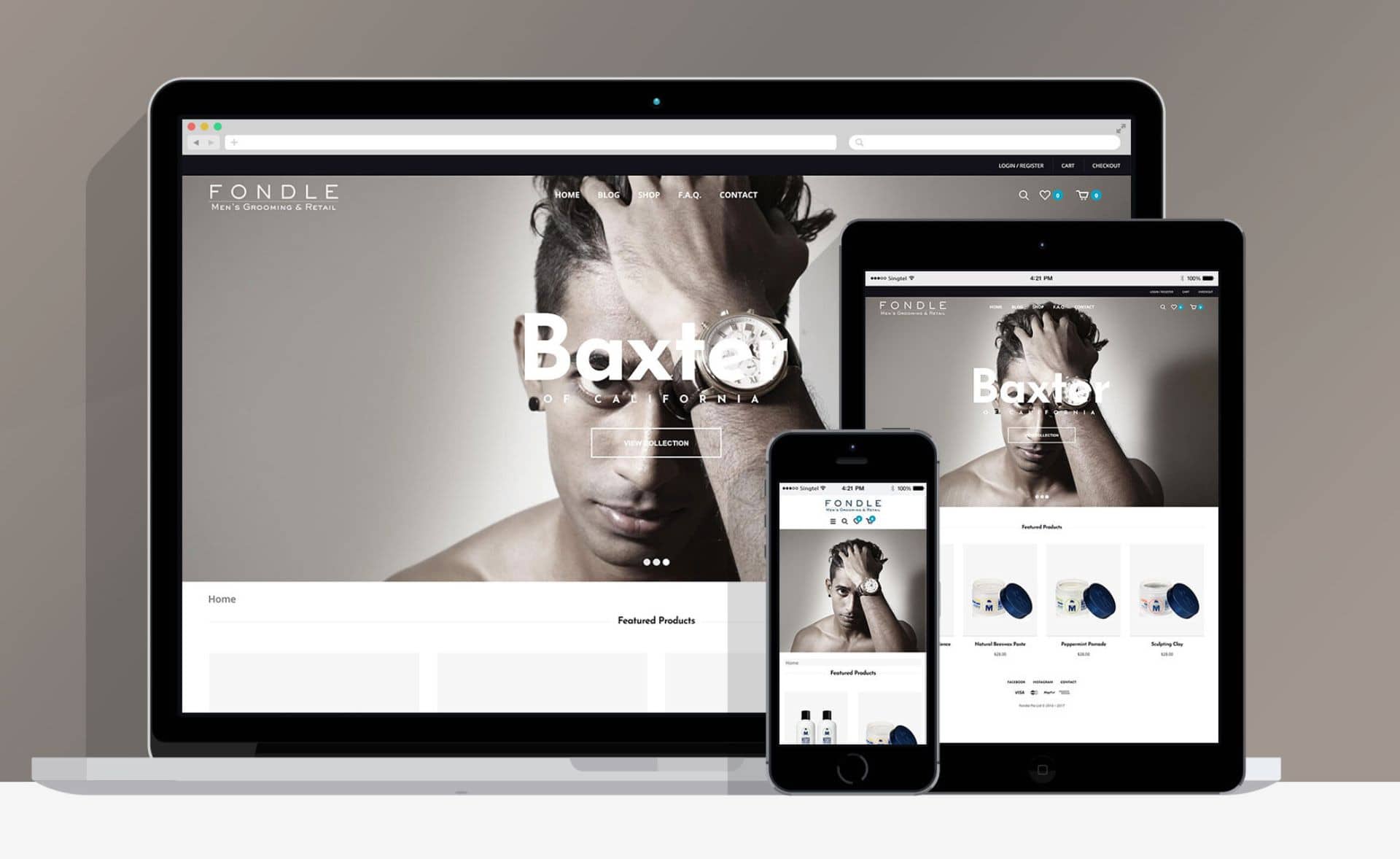 Men's grooming product website design best practices & solution | Nilead