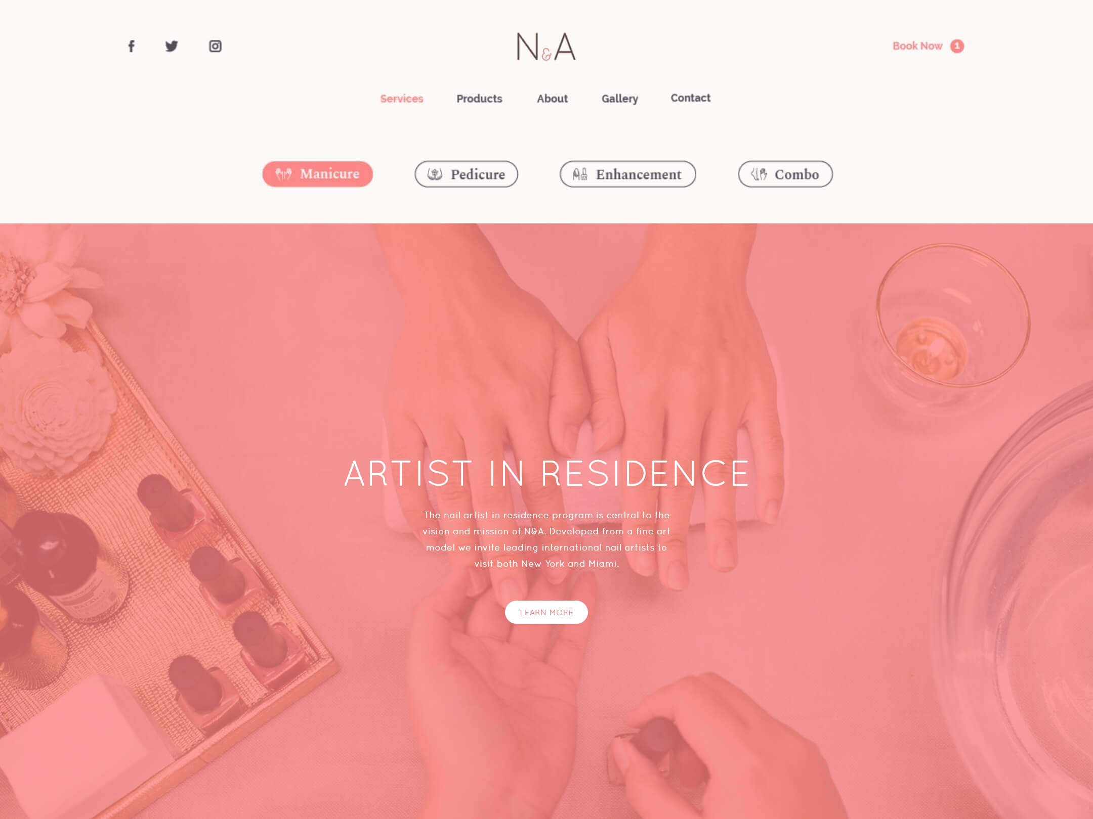 Nail salon beauty web design inspiration & creative | Nilead