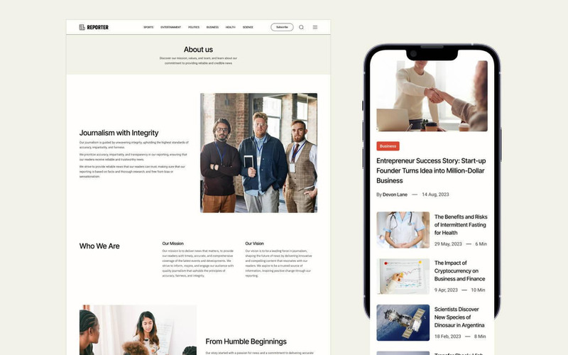 News & Journalism website design best practices & solution | Nilead