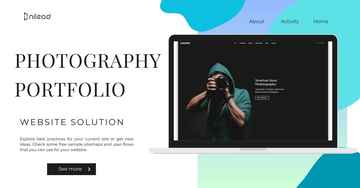 Photography website design best practices & solution | Nilead