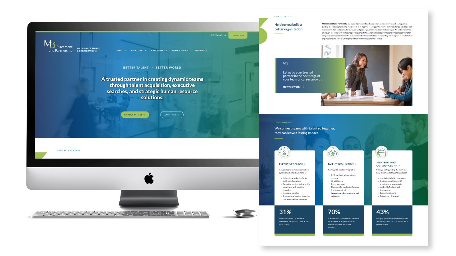 Recuitment Service Company website design best practices & solution ...