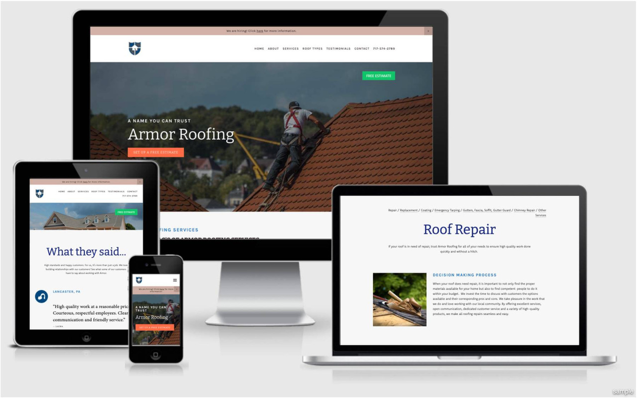 Roofing Website Solution