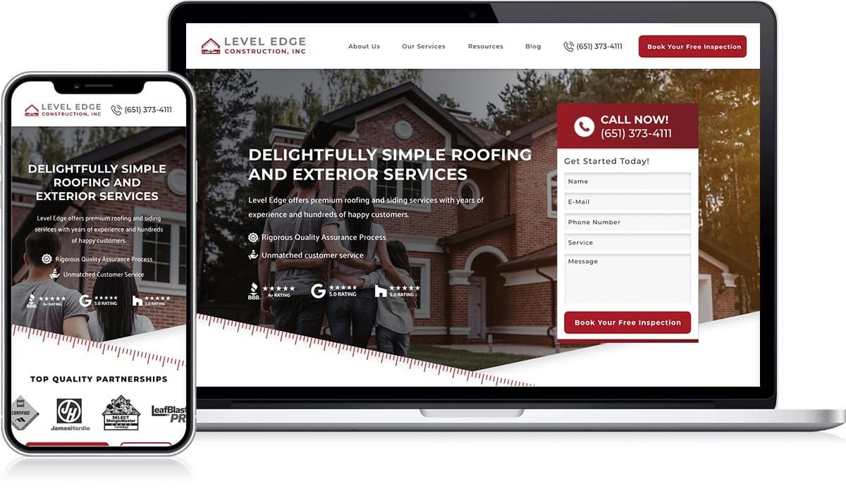 Roofing Website Solution