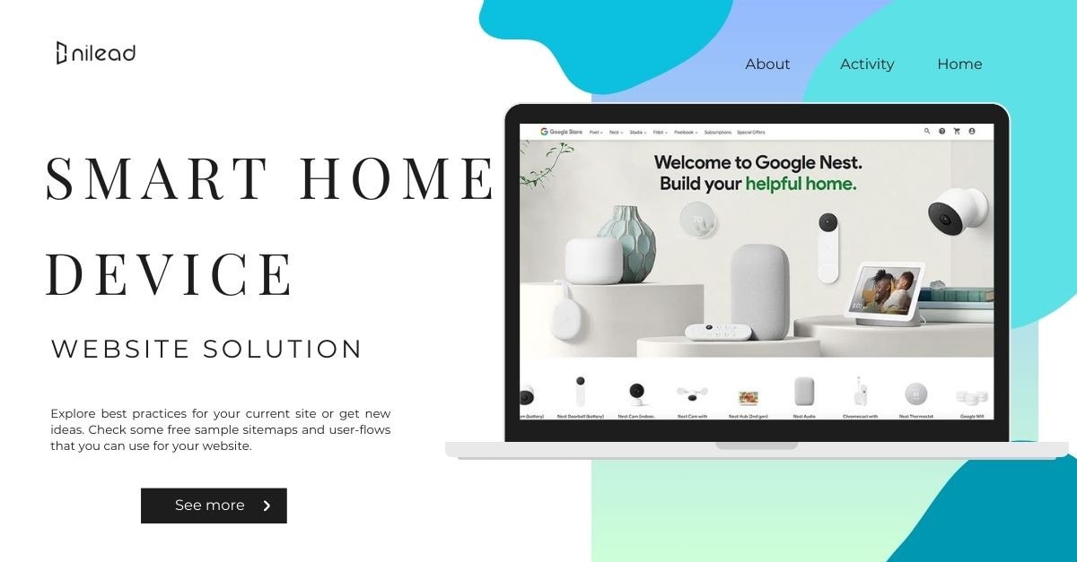 Smart home device website design best practices & solution | Nilead